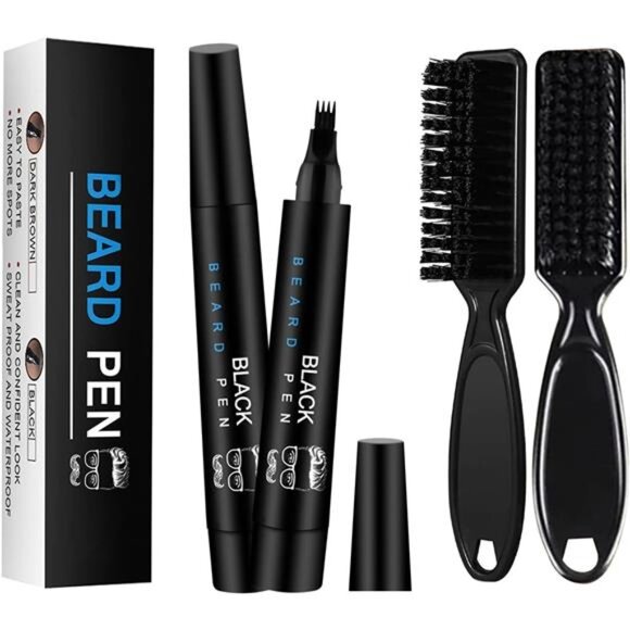 Grooming | Beard Pen 2 Pack Beard Pencil Filler For Men Black Water ...